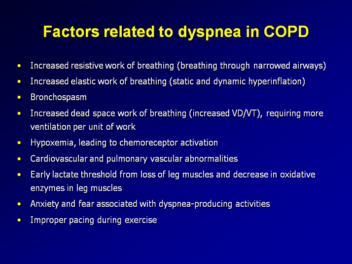 Factors Related to Dyspnea in COPD - Dyspnea in COPD - Activity Two ...