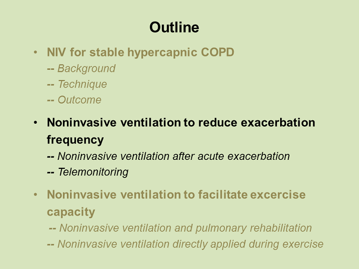 Noninvasive Ventilation to Reduce Exacerbation Frequency - Noninvasive ...