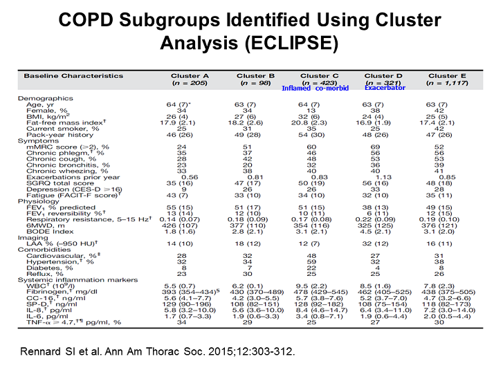 COPD Subgroups with Different Prognoses in the ECLIPSE Cohort using ...