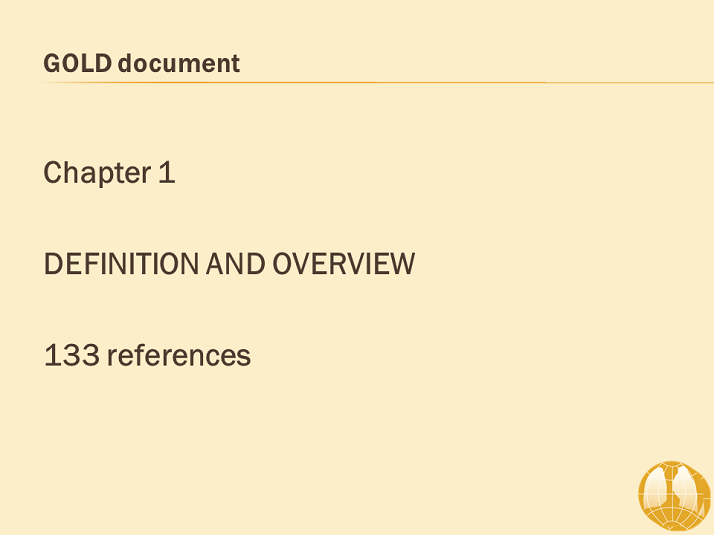 Gold Document - Definition and Overview of COPD - GOLD COPD 2017 ...
