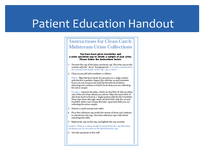 Patient Education Handout - - Multicare Health System: Quality Urine ...