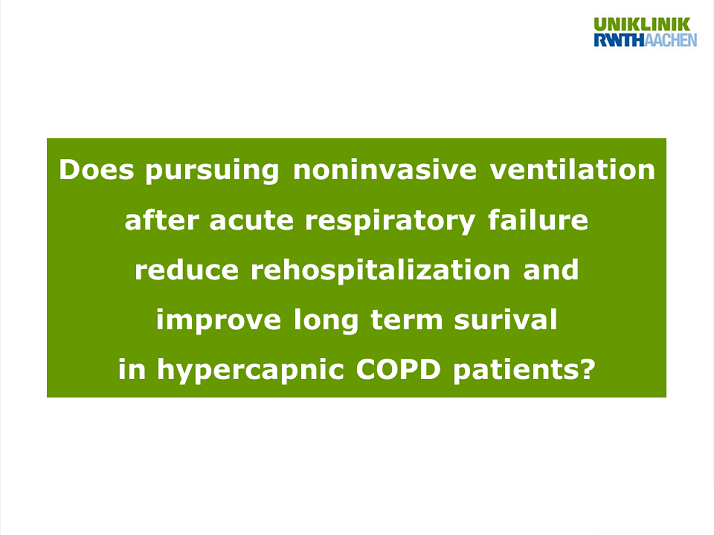 Does NIV Improve Outcomes? - Activity Two - Presentation: Long-term ...