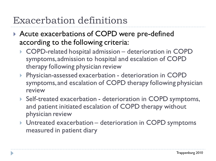 Exacerbation Definitions - Activity Three - Presentation: Home Non ...