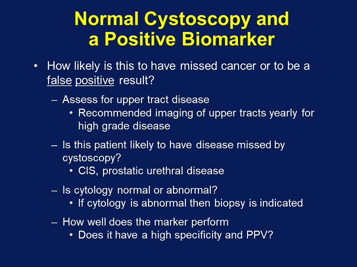 Normal Cystoscopy and Positive Marker - Activity Two: Understanding ...