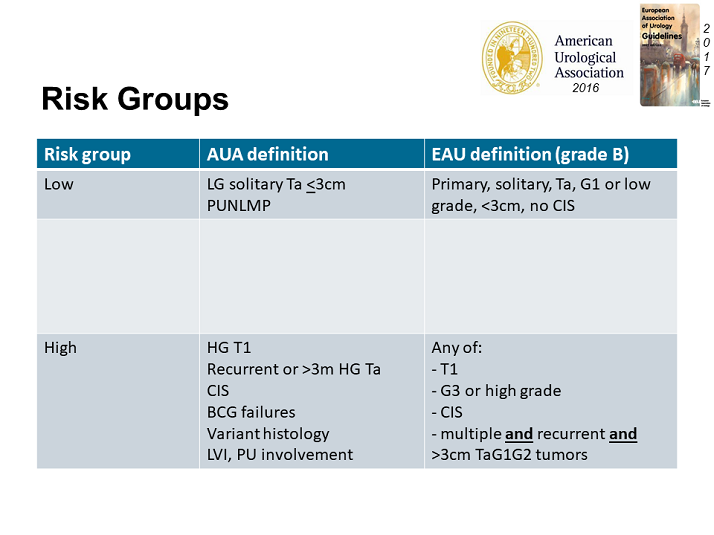 Risk Groups - Activity Four: How to Treat Bladder Cancer When BCG is ...
