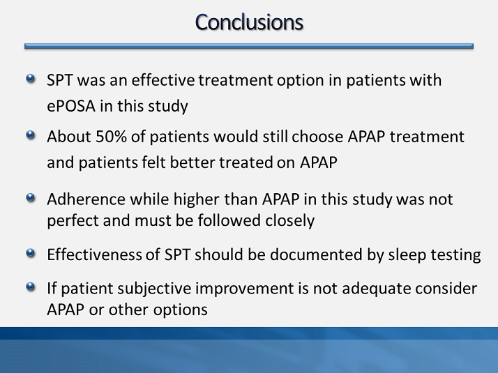 Obstructive Sleep Apnea (OSA) and Positional Obstructive Sleep Apnea (POSA)
