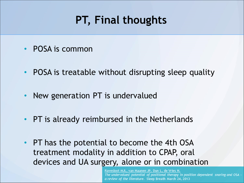 Obstructive Sleep Apnea (OSA) and Positional Obstructive Sleep Apnea (POSA)