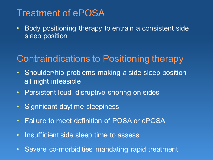 Obstructive Sleep Apnea (OSA) and Positional Obstructive Sleep Apnea (POSA)