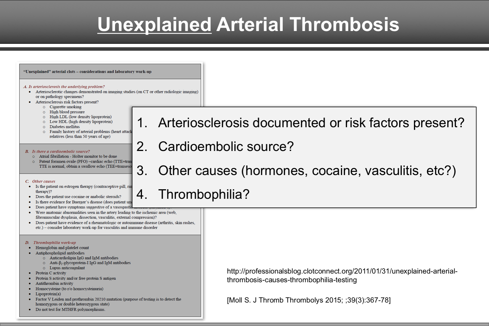 Arterial Thrombosis