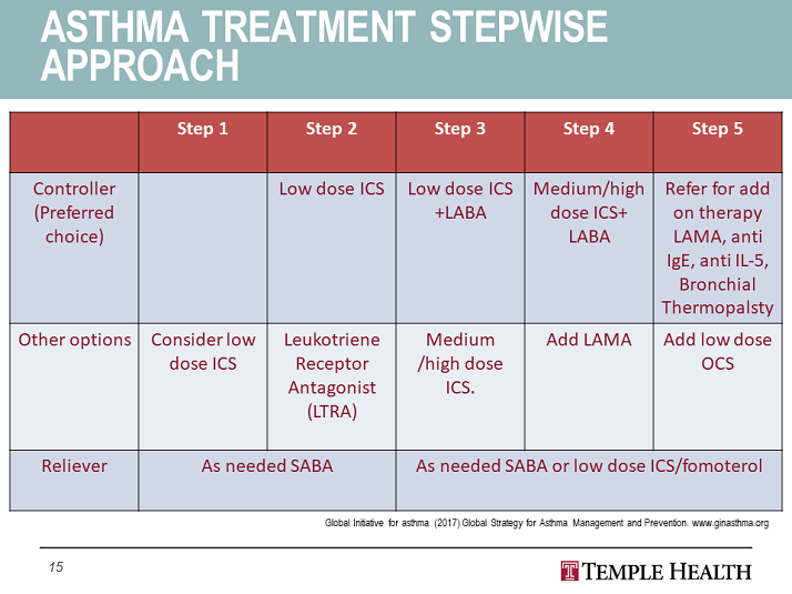 Asthma Treatment Stepwise Approach - Treatment Options for Severe ...