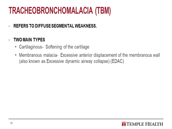 Tracheobronchomalacia (TBM) - Asthma Mimickers and Exacerbators ...